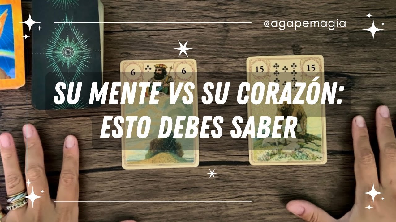 🃏 Su mente VS su corazón: Esto debes saber 🔮 TAROT INTERACTIVO ...